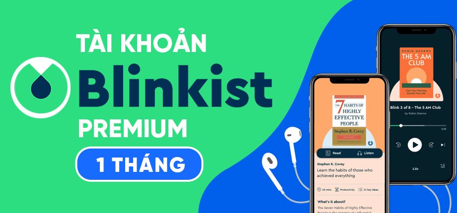 Tài khoản Blinkist Premium (1 tháng) | Divine Shop